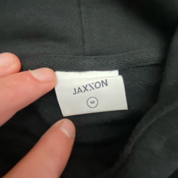 JAXXON | Shirts | Nwt Jaxxon Black Logo Hoodie | Poshmark